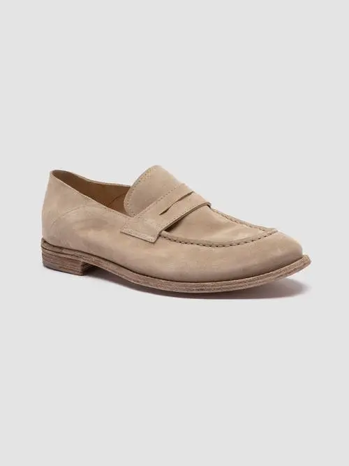Officine Creative Lexikon 516 Leather Penny Loafers - Beige