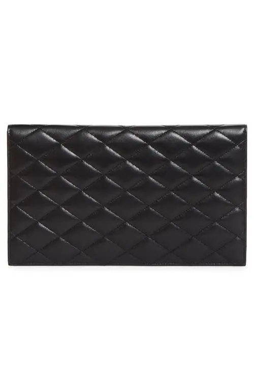 Saint Laurent Paris Diamond Quilt Pouch