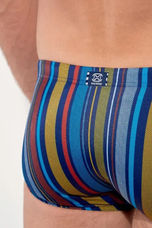 HOM Striped Swim Trunks