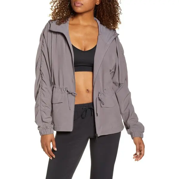 Zella Getaway Packable Jacket - Grey Truffle