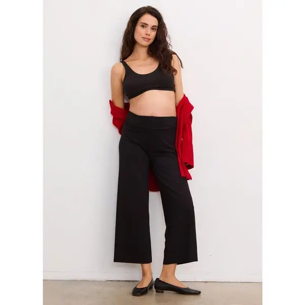 Hatch Collection Bodyflex Cropped Pant - Black
