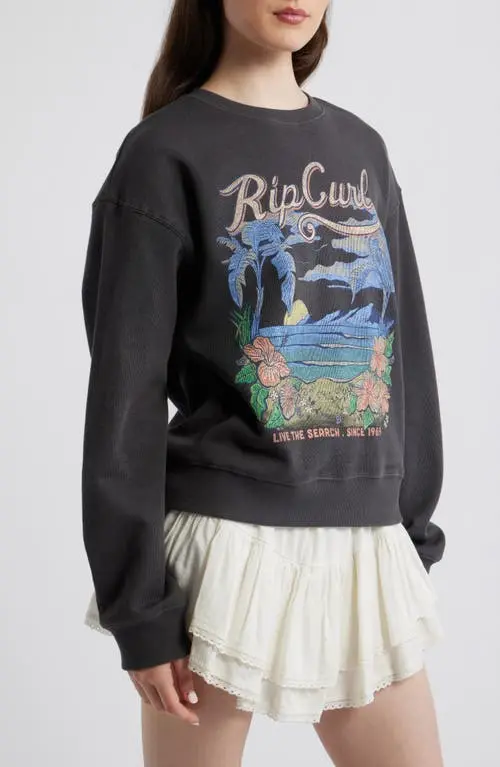 Rip Curl Saloon Relaxed Graphic Sweatshirt