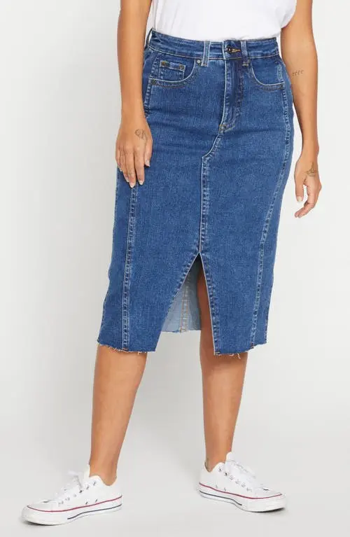 Universal Standard Dakota Denim Midi Skirt