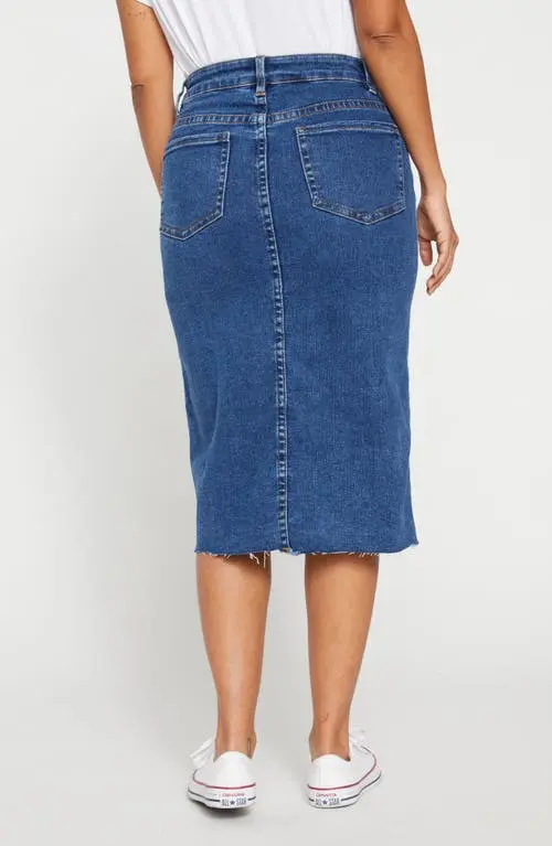 Universal Standard Dakota Denim Midi Skirt