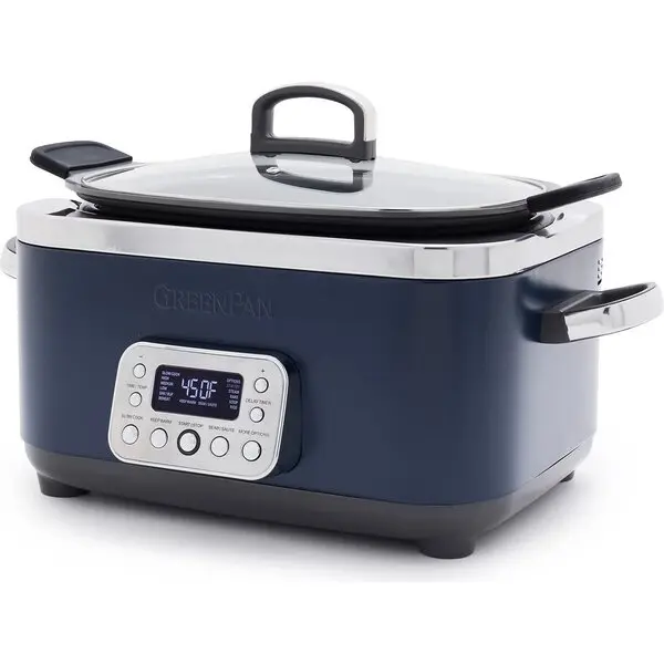GREENPAN Elite 14-in-1 6-quart Slow Cooker - Oxford Blue