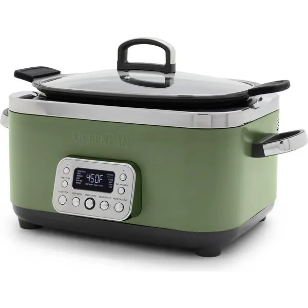 GREENPAN Elite 14-in-1 6-quart Slow Cooker - Sage Green