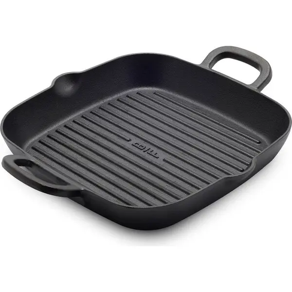 GREENPAN X Bobby Flay 11" Cast Iron Square Grill Pan - Black