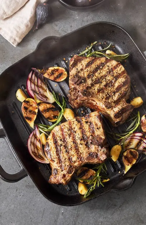 GREENPAN X Bobby Flay 11" Cast Iron Square Grill Pan