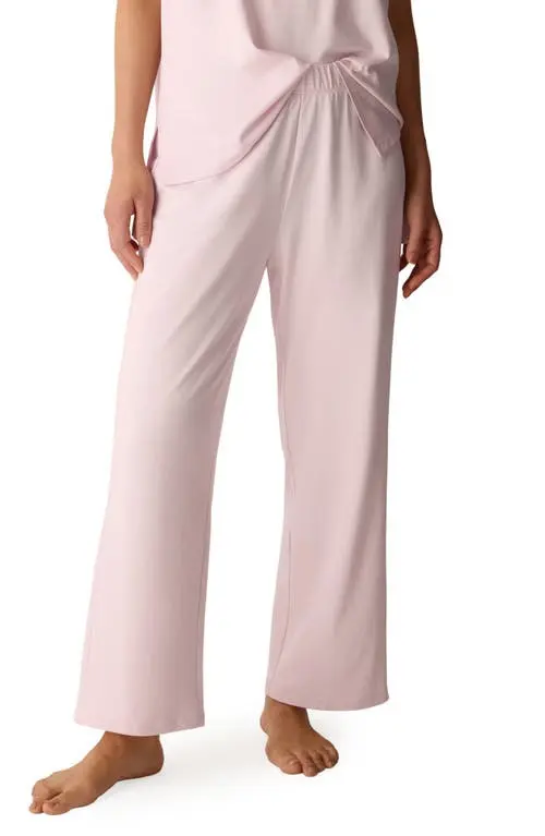Eileen Fisher Pull-on Organic Cotton Ankle Pants - Crystal Pink