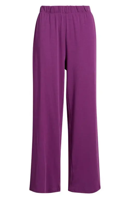 Eileen Fisher Pull-on Organic Cotton Ankle Pants - Jam