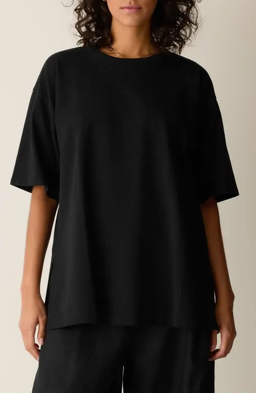 Eileen Fisher Oversize Crewneck Tunic - Black