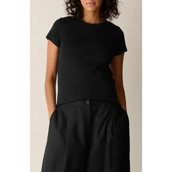 Eileen Fisher Crewneck T-shirt - Black