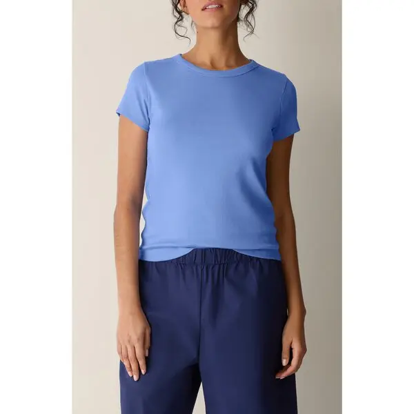 Eileen Fisher Crewneck T-shirt - Cornflower
