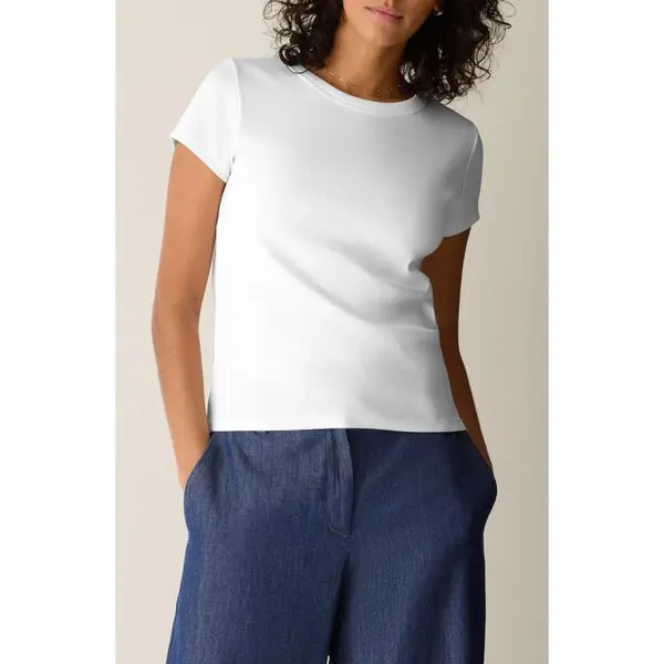 Eileen Fisher Crewneck T-shirt - White