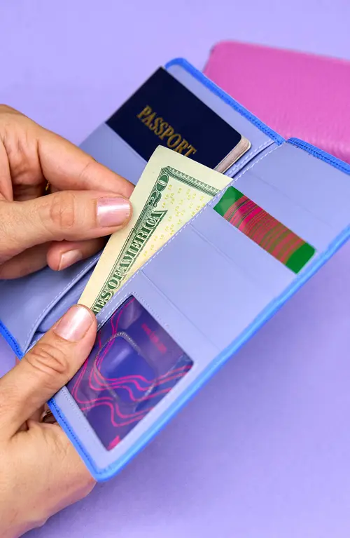 TUSK Ascot Passport Wallet - Azure
