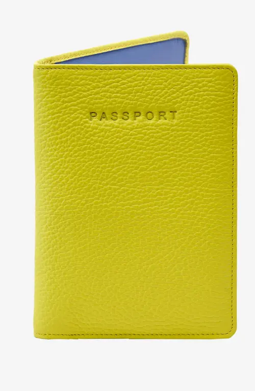 TUSK Ascot Passport Wallet - Lime