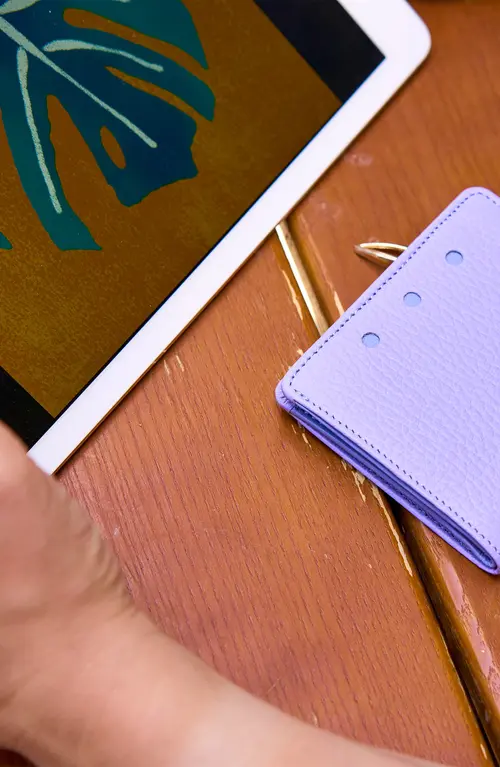 TUSK Ascot Snap Evening Wallet - Lavender