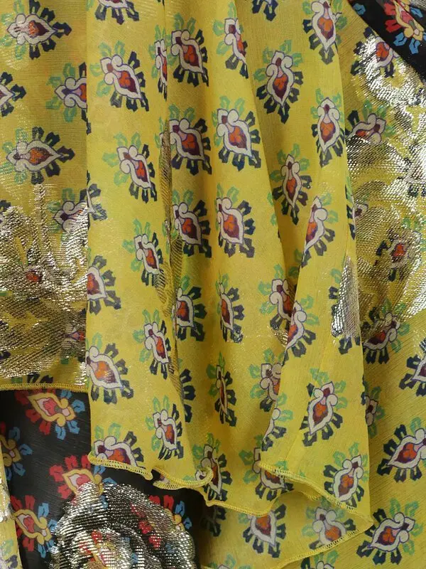Etro Floral-print Ruffled Top