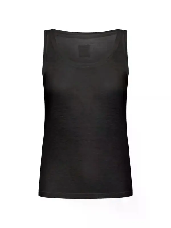 120% Lino Scoop Neck Linen Top