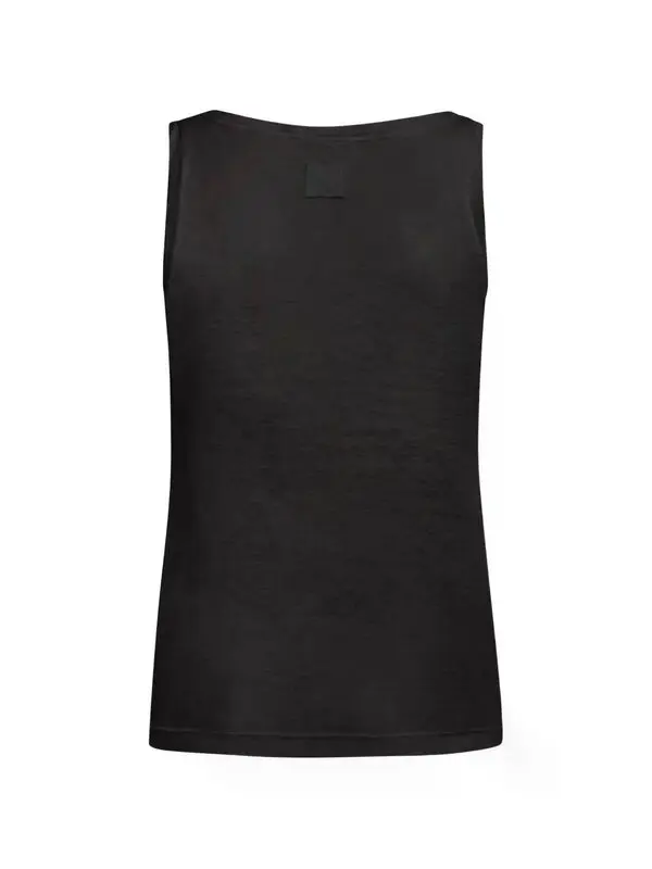 120% Lino Scoop Neck Linen Top