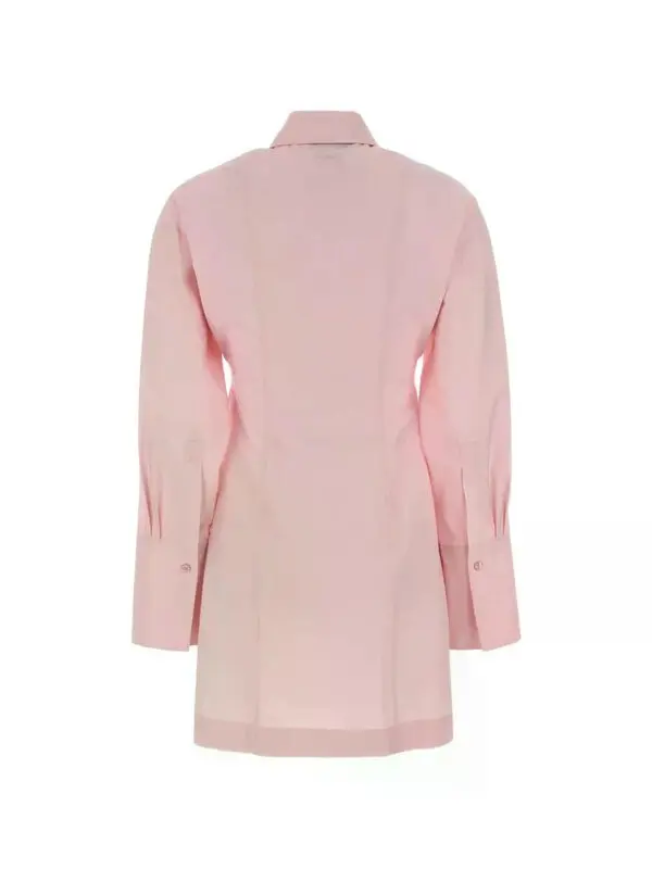 Fendi Panelled Poplin Shirt Dress - Pink