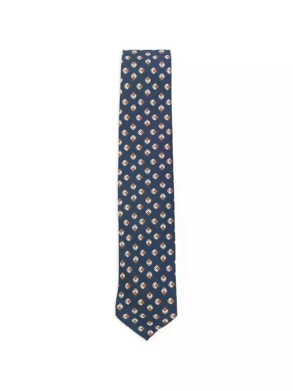 LARDINI Geometric-print Tie