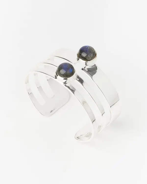 SOPHIE BLAKE Alice Labradorite Cuff - Silver