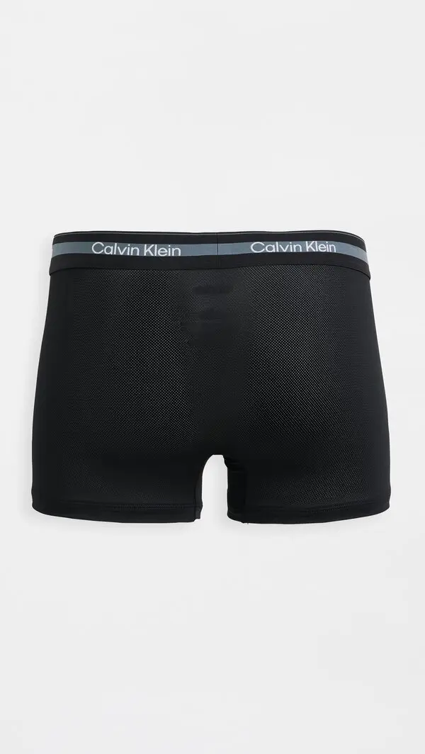 Calvin Klein Icon Movement Sport Trunks 3 Pack - Black