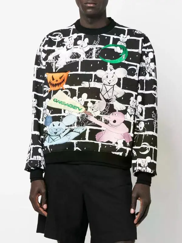 GARBAGE TV Long Sleeve Sweatshirt