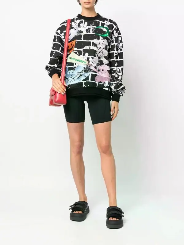 GARBAGE TV Long Sleeve Sweatshirt