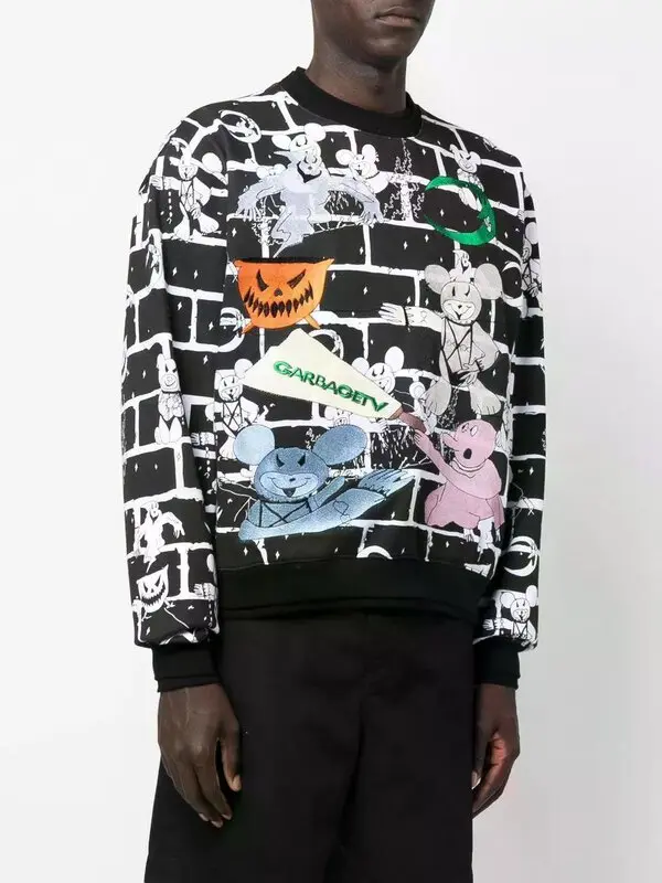 GARBAGE TV Long Sleeve Sweatshirt