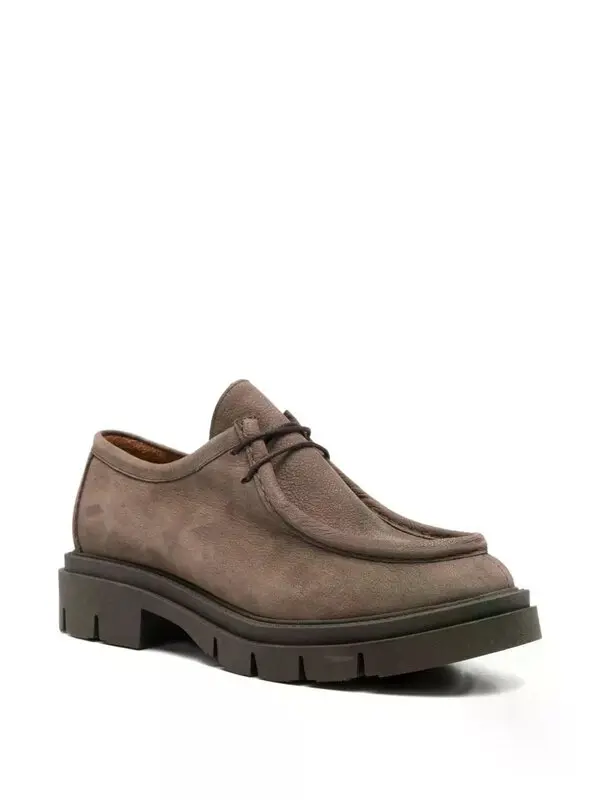 SERGIO MORETTI FIRENZE Lace-up Ridged-sole Loafers