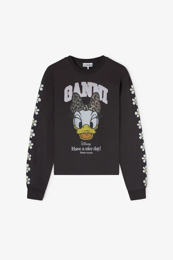 GANNI X Disney Daisy Duck Long-sleeve T-shirt - Mixed
