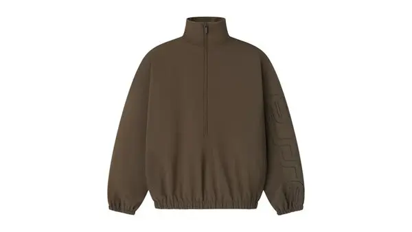 Fear Of God Essentials Active Trace Half Zip Track Jacket - Brown