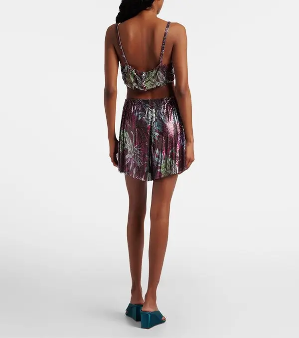 Rabanne Printed Chainmail Shorts