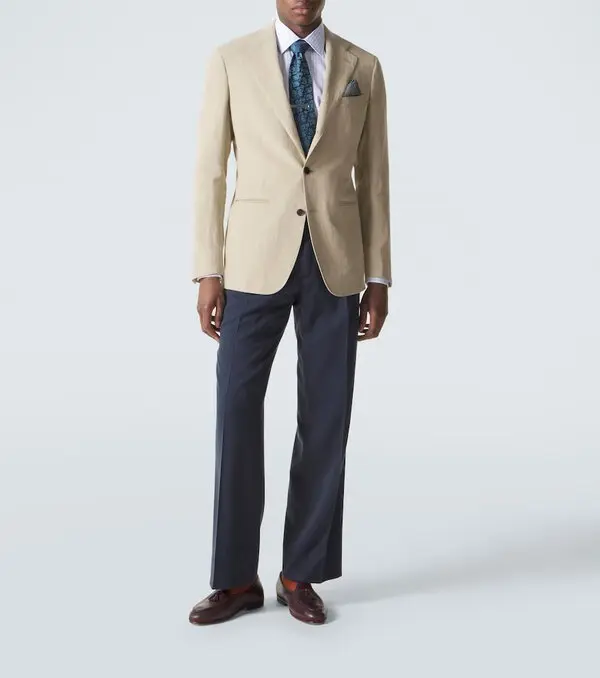 Charvet Checked Cotton Poplin Shirt - Blue