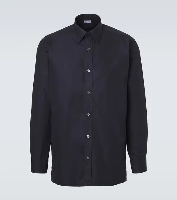 Charvet Cotton Poplin Shirt - Black