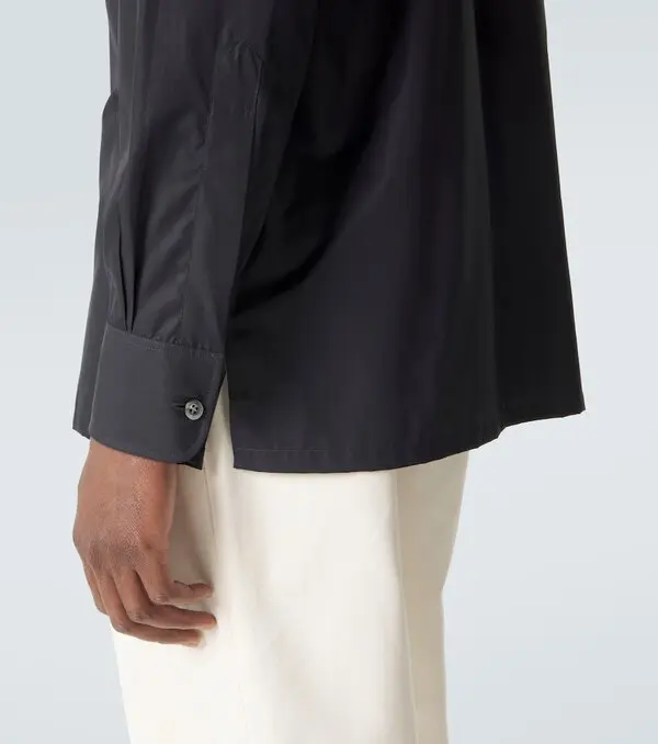 Charvet Cotton Poplin Shirt - Black