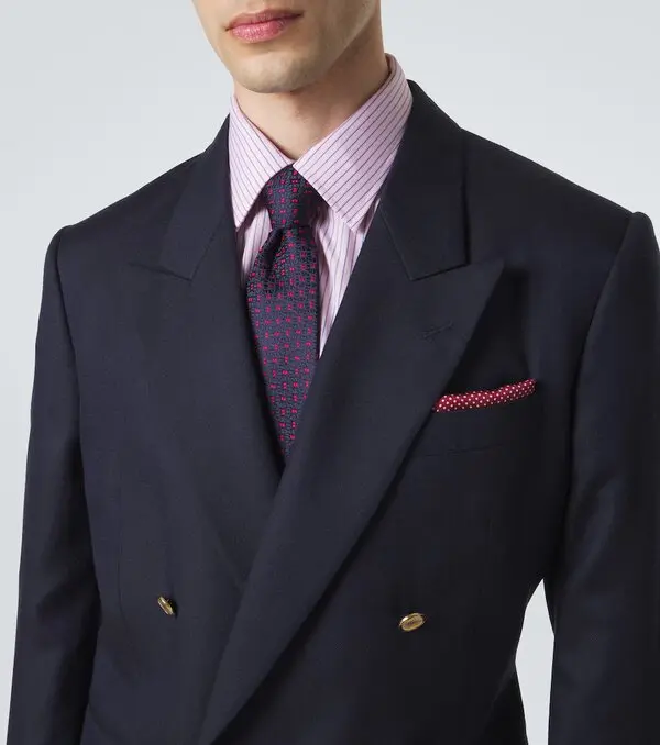 Charvet Silk Jacquard Neck Tie - Blue