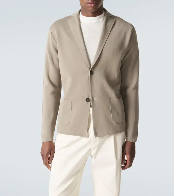 Thom Sweeney Cotton Crêpe Blazer