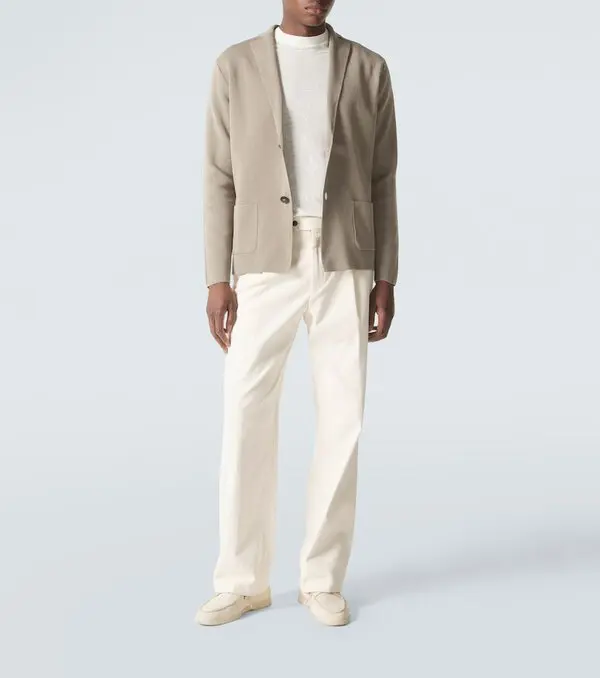 Thom Sweeney Cotton Crêpe Blazer