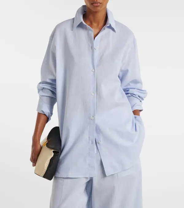 TOTEME Oversized Cotton And Linen Shirt