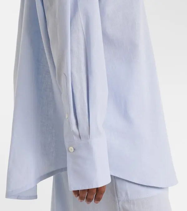 TOTEME Oversized Cotton And Linen Shirt