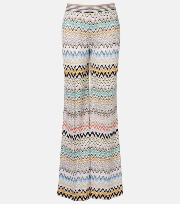 Missoni Wave High-rise Wide-leg Pants