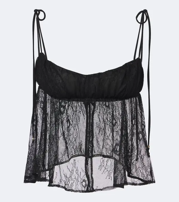 BANANHOT Kendall Lace Top - Black