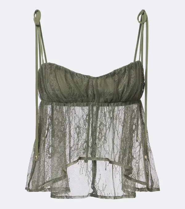 BANANHOT Kendall Lace Top - Green