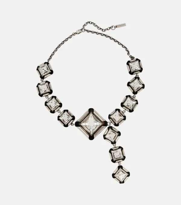 Givenchy Crystal-embellished Necklace - Silver