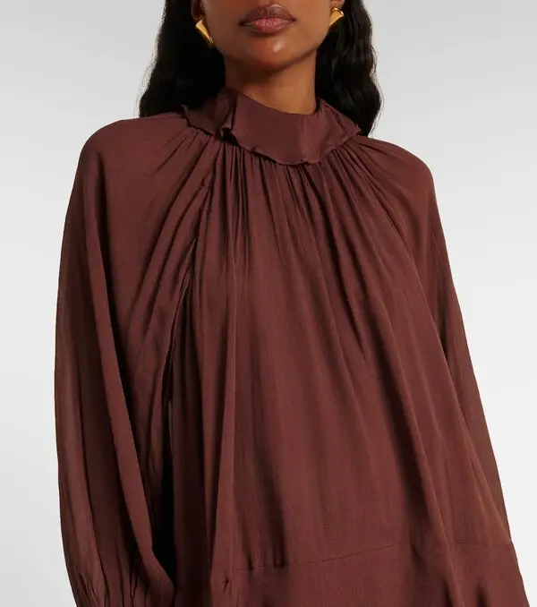 Poupette St Barth Dina Ruffled Minidress