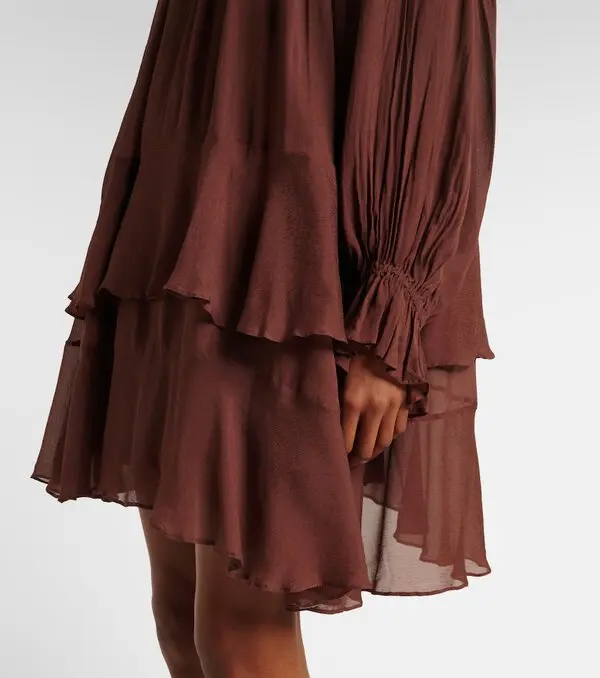 Poupette St Barth Dina Ruffled Minidress