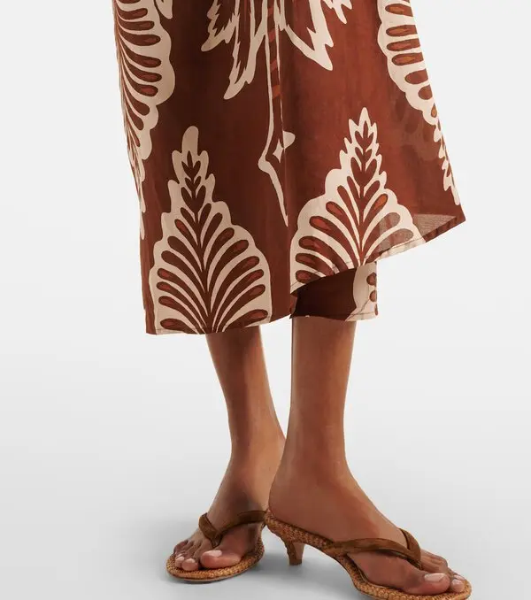 Poupette St Barth Collina Printed Midi Dress